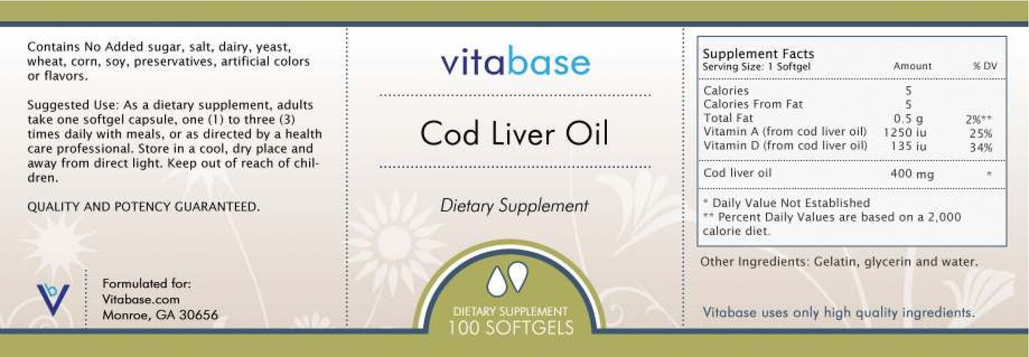 Vitabase - Cod Liver Oil - SuppCo