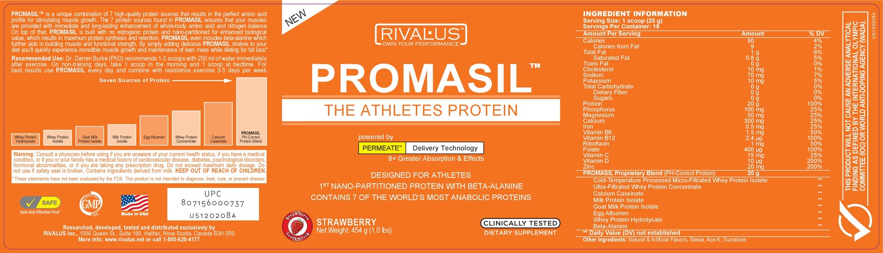 Rivalus - Promasil Strawberry - SuppCo