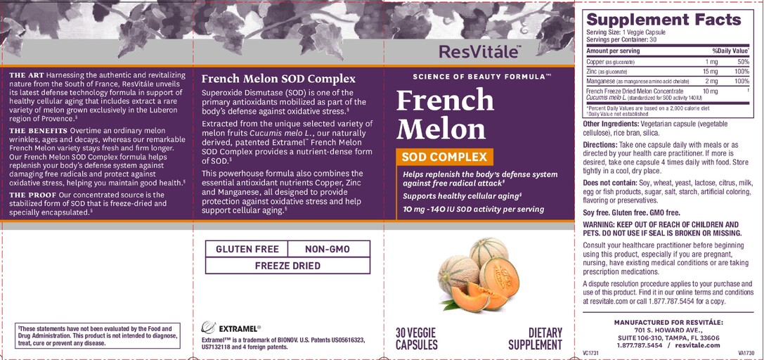 ResVitale - French Melon SOD Complex - SuppCo