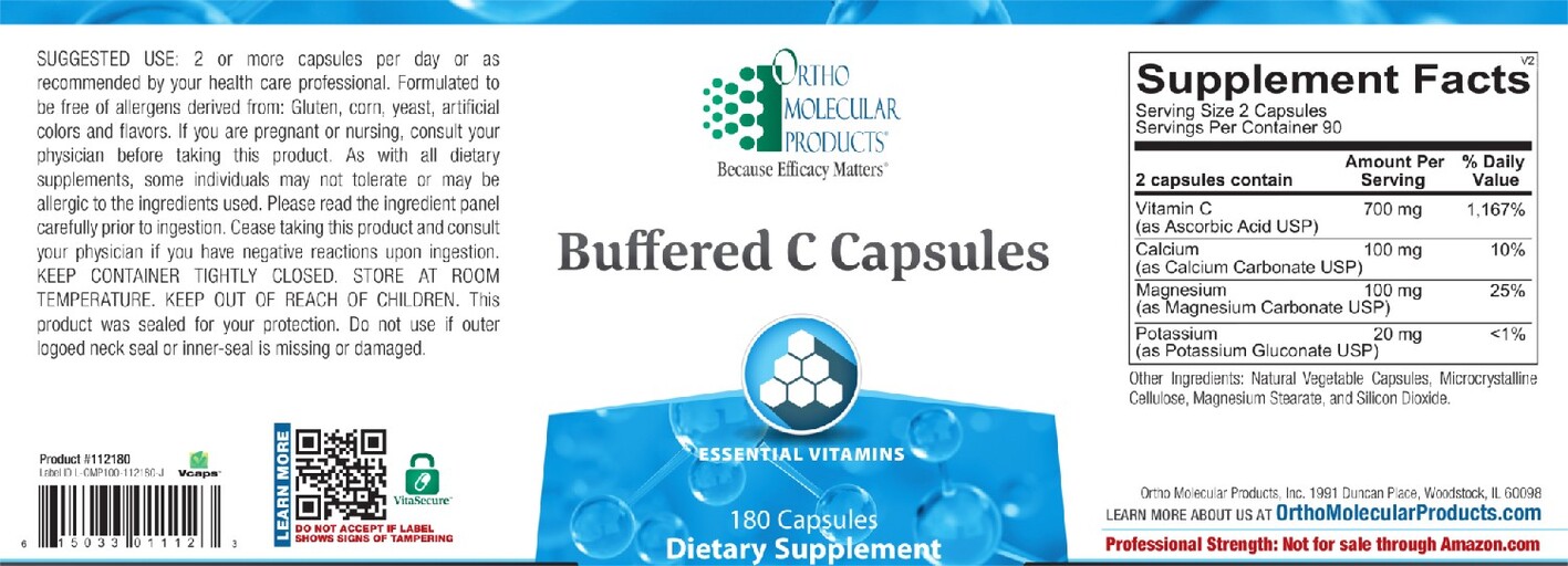 Ortho Molecular Products - Buffered C Capsules - SuppCo