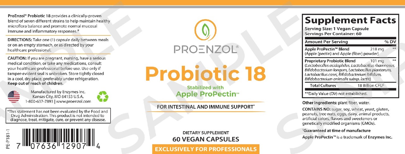 ProEnzol - Probiotic 18 - SuppCo