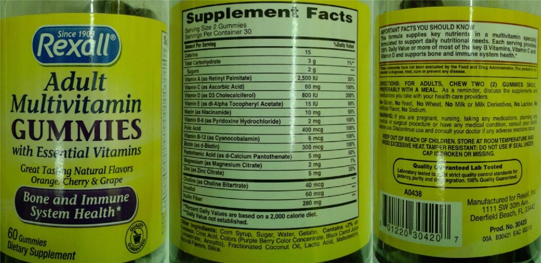 Rexall - Adult Multivitamin Gummies - SuppCo