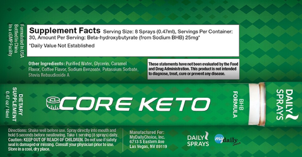 Daily Sprays - Core Keto - SuppCo