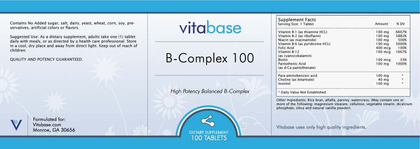 Vitabase - B-Complex 100 - SuppCo