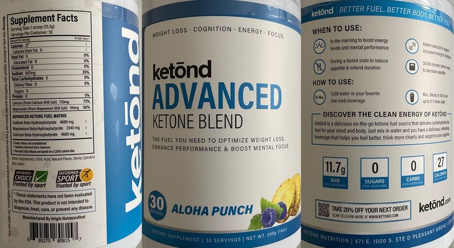 ketond - Advanced Ketone Blend Aloha Punch - SuppCo