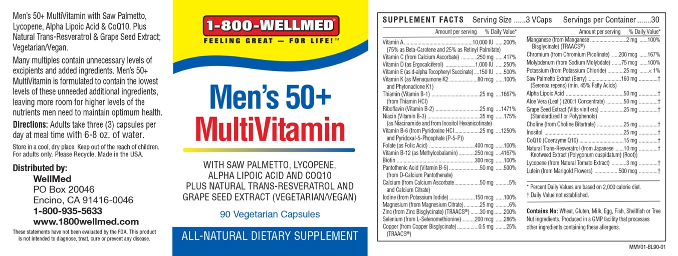 1-800-WellMed - Men's 50+ MultiVitamin - SuppCo