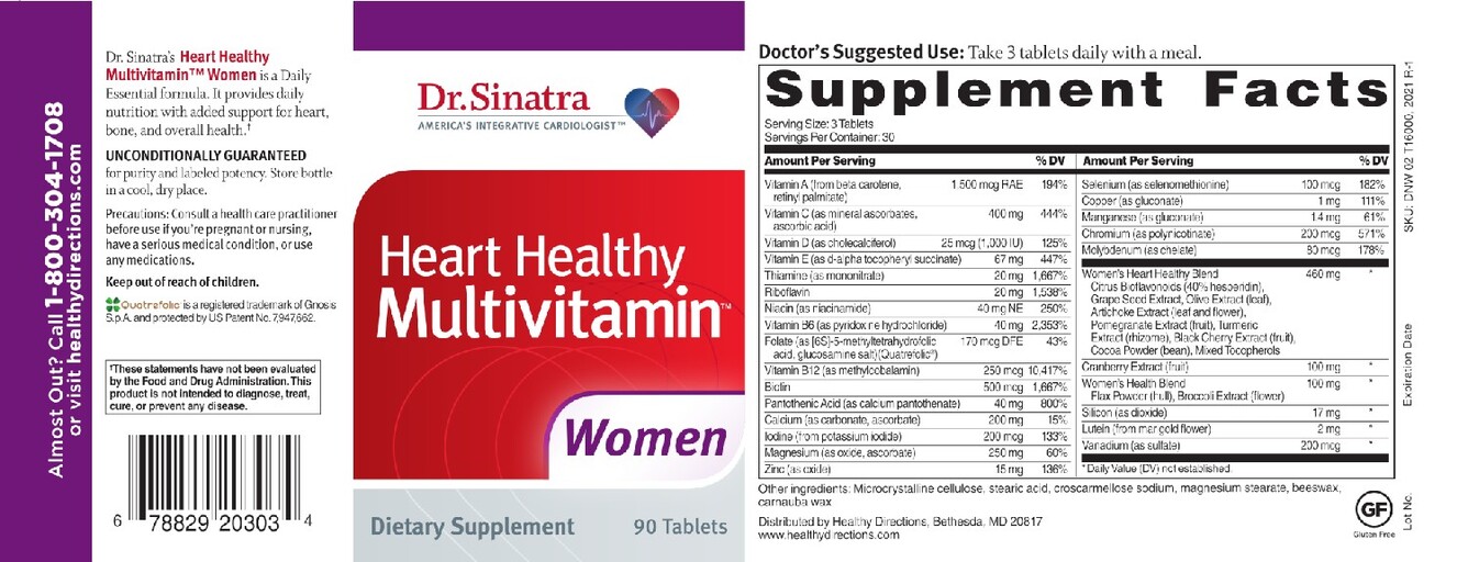Dr. Sinatra - Heart Healthy Multivitamin Women - SuppCo