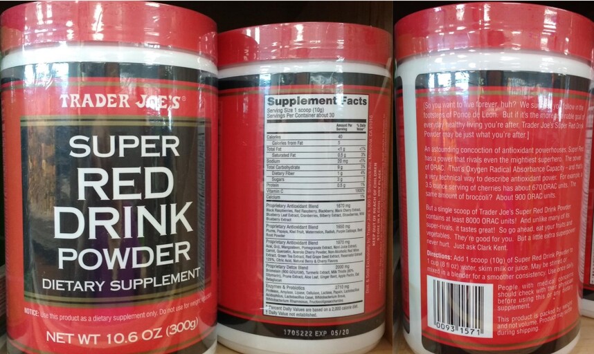 Trader Joe's - Super Red Drink Powder - SuppCo