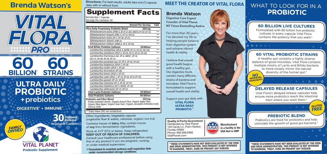 Brenda Watson's Vital Planet - Vital Flora Pro Ultra Daily Probiotic ...
