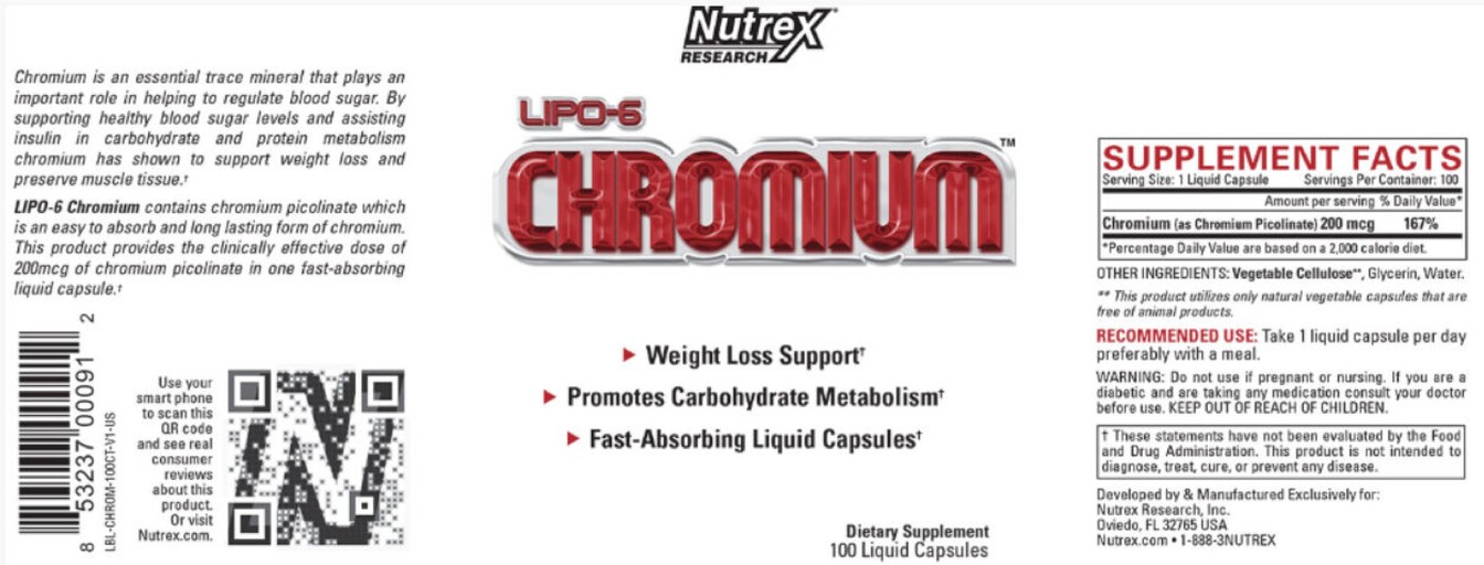 Nutrex Research - Lipo-6 Chromium - SuppCo