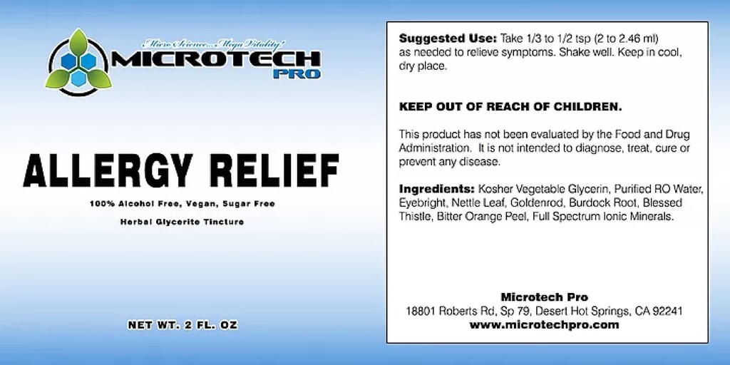 Microtech Pro - Allergy Relief - SuppCo
