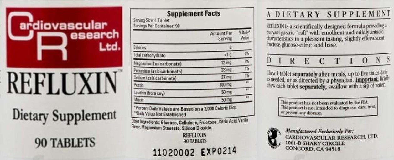 Cardiovascular Research - Refluxin - SuppCo