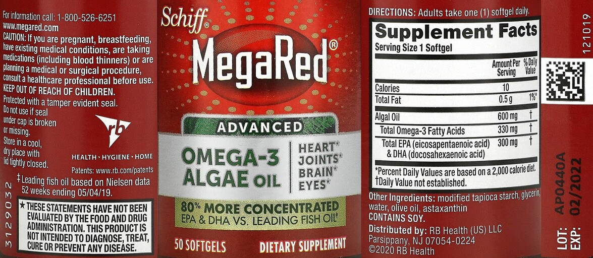Schiff MegaRed - Advanced Omega-3 Algae Oil - SuppCo