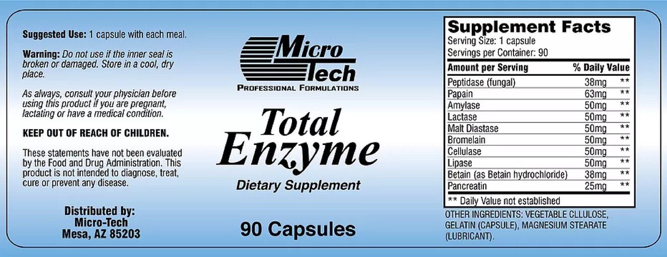 Microtech Pro - Total Enzyme - SuppCo