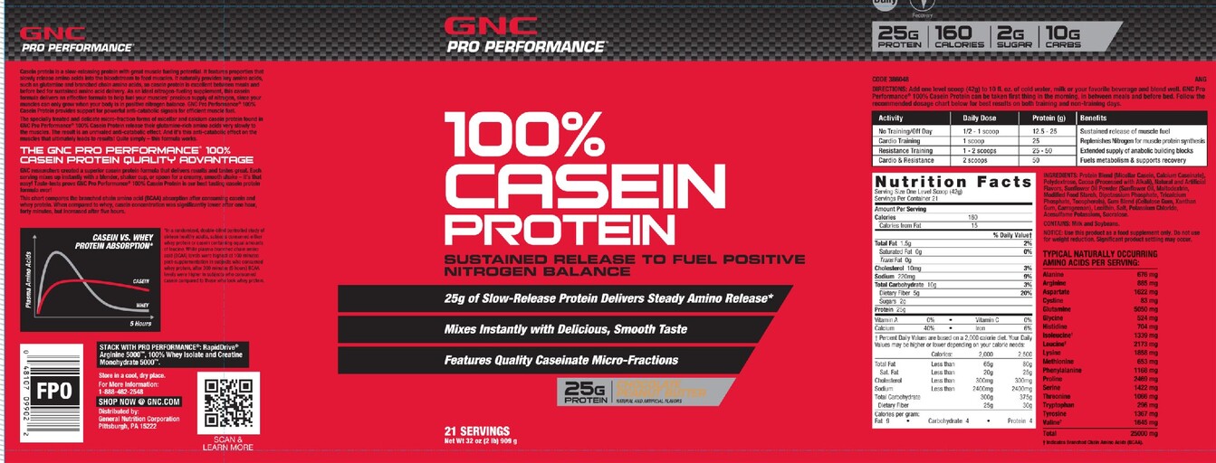 GNC Pro Performance - 100% Casein Protein Chocolate Peanut Butter - SuppCo