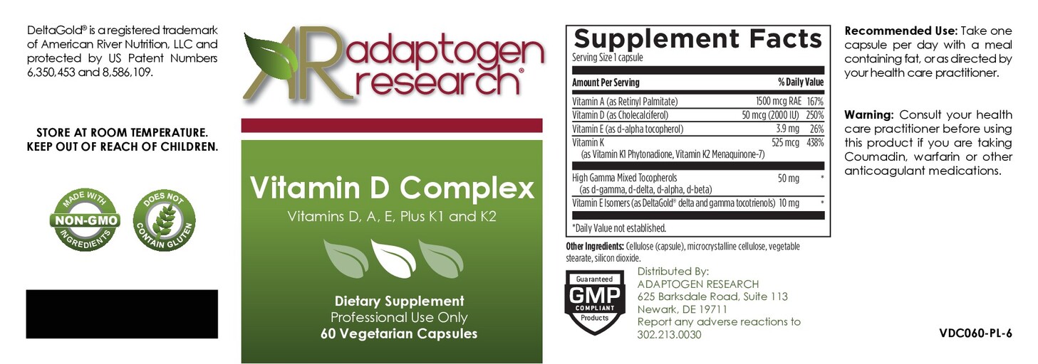 Adaptogen Research - Vitamin D Complex - SuppCo