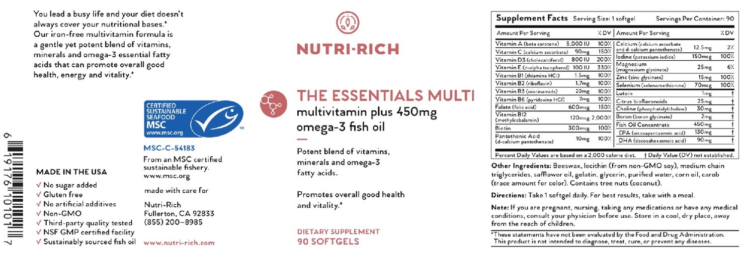 Nutri-Rich - The Essential Multi - SuppCo