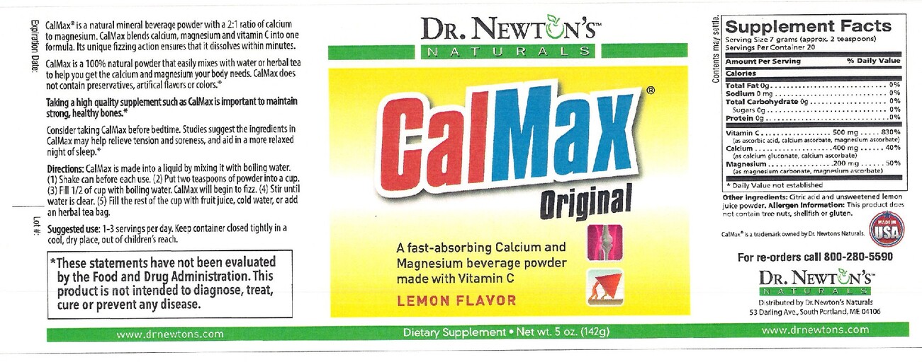 Dr. Newton's Naturals - CalMax Original Lemon Flavor - SuppCo