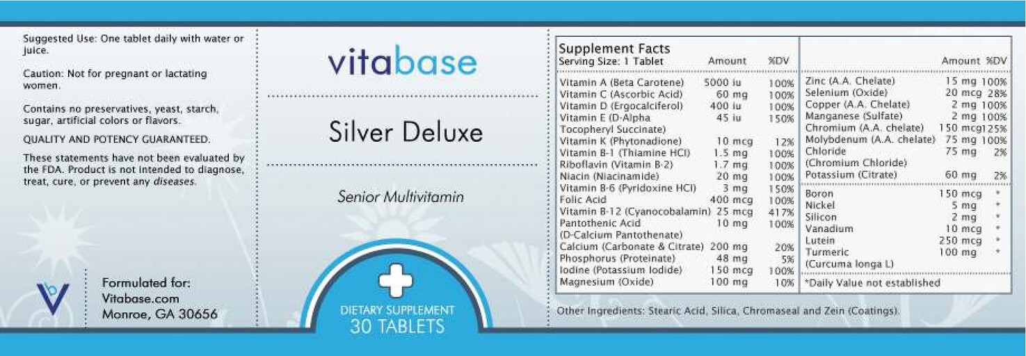 Vitabase - Silver Deluxe Senior Multivitamin - SuppCo