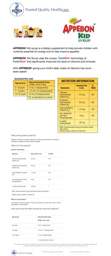 UNILAB - Appebon Kid Syrup with Iron - SuppCo
