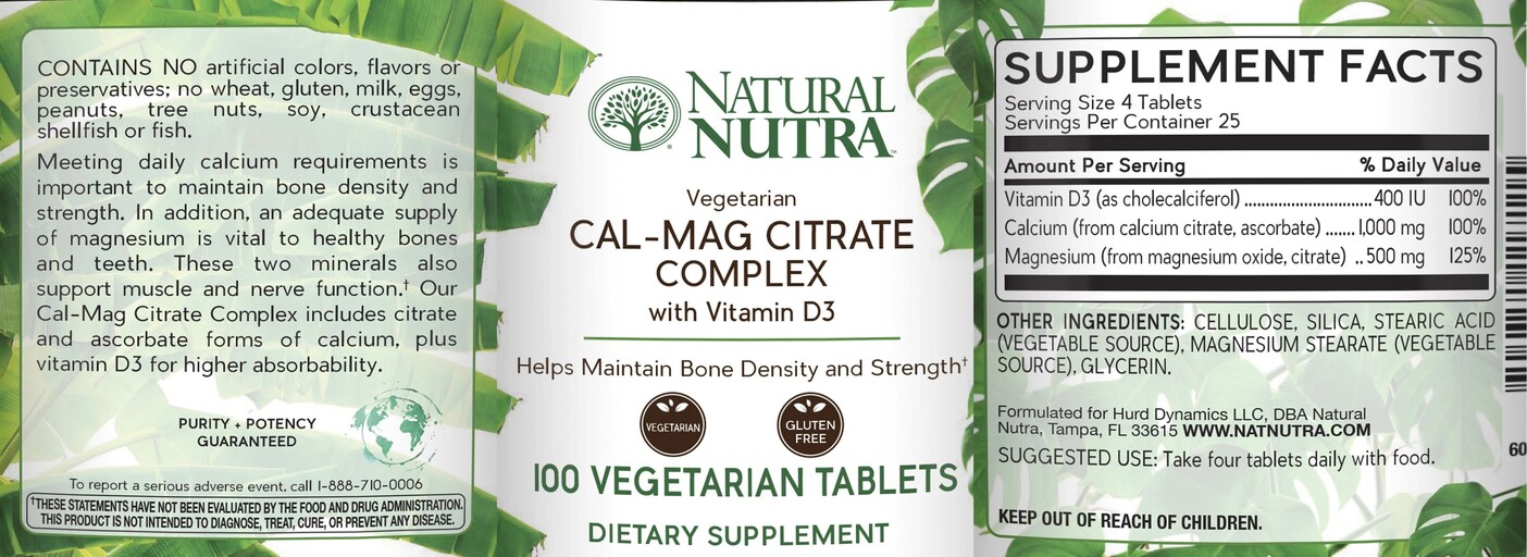 Natural Nutra - Cal-Mag Citrate Complex - SuppCo