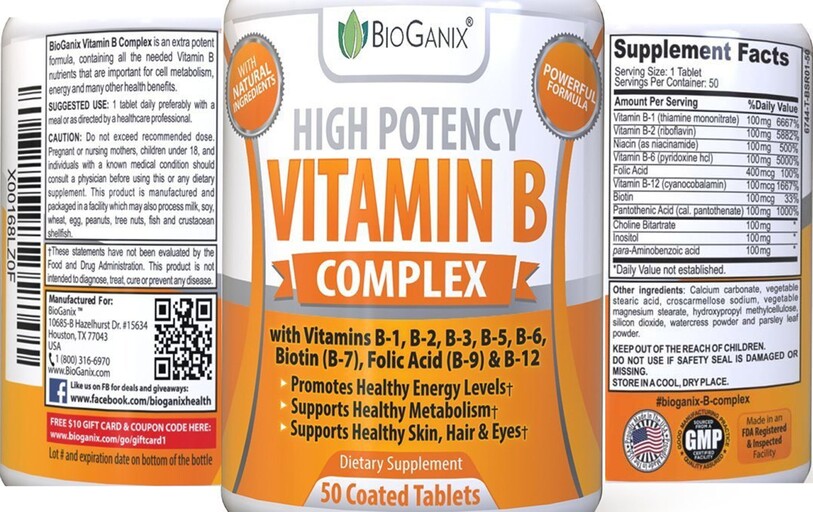 BioGanix - Vitamin B Complex - SuppCo