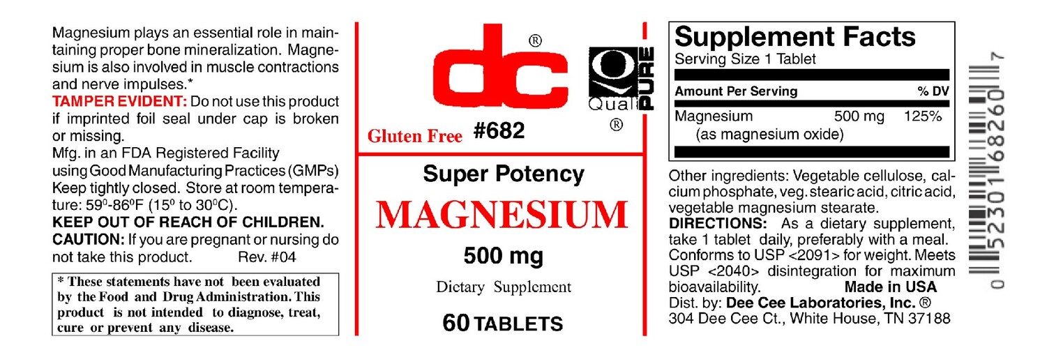 DC - Magnesium 500 mg - SuppCo