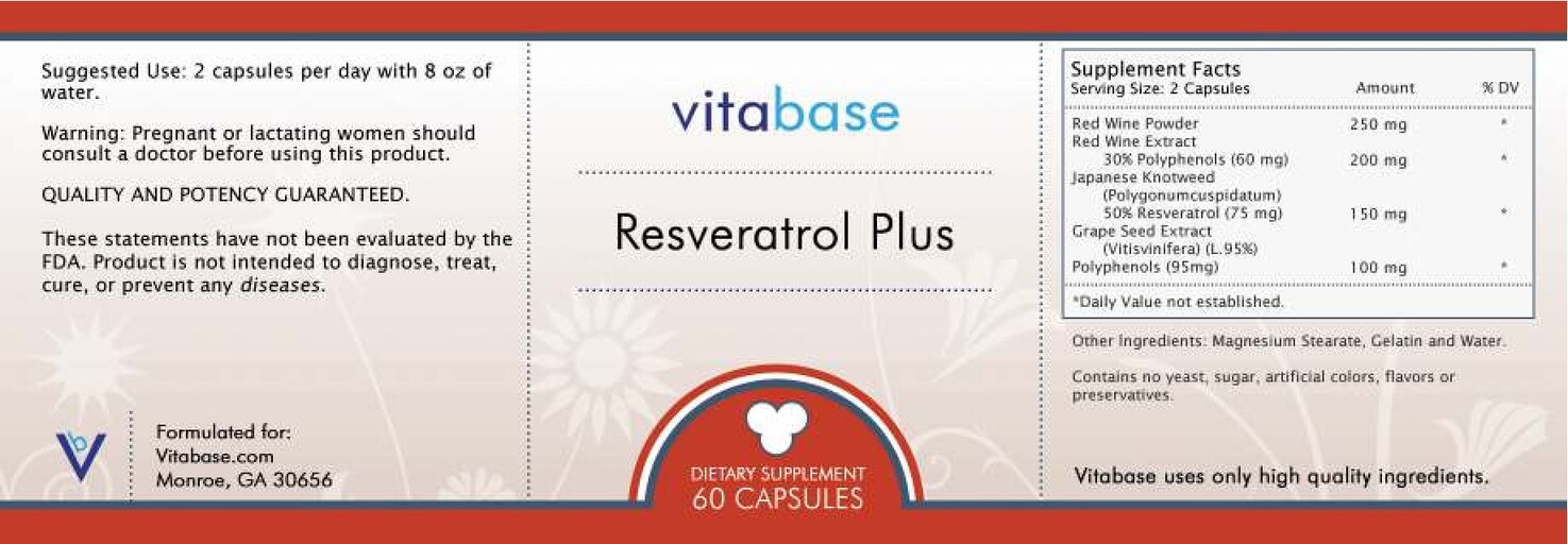 Vitabase - Resveratrol Plus - SuppCo