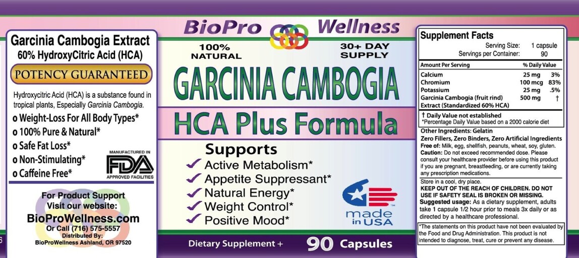 BioPro Wellness - Garcinia Cambogia HCA Plus Formula - SuppCo