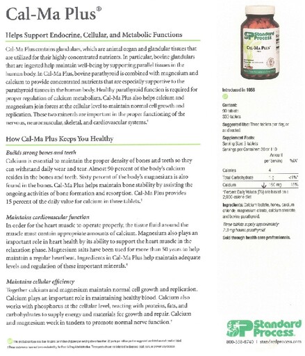 Standard Process - Cal-Ma Plus - SuppCo