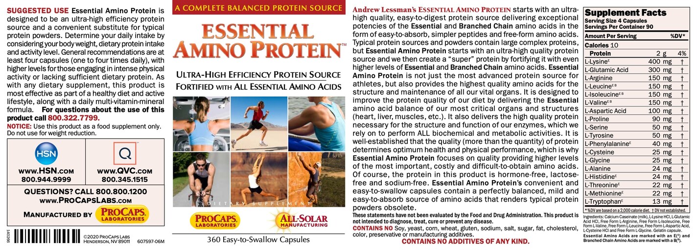 ProCaps Laboratories - Essential Amino Protein - SuppCo