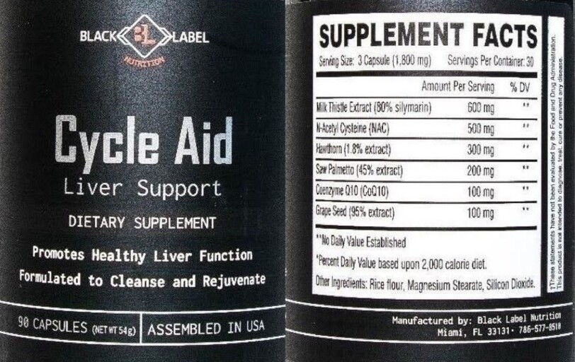 Black Label Nutrition Cycle Aid | SuppCo