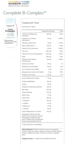 Rainbow Light - Complete B-Complex - SuppCo