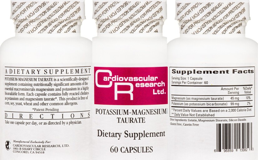 Cardiovascular Research - Potassium-Magnesium Taurate - SuppCo