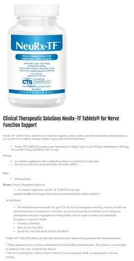Clinical Therapeutic Solutions NeuRx-TF | SuppCo