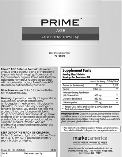 Prime - Age (Age Defense Formula) - SuppCo