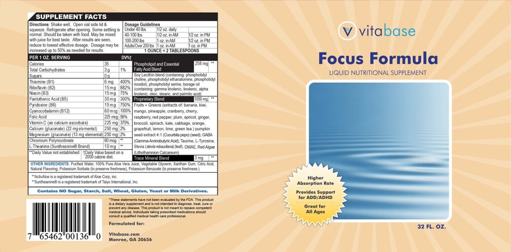 Vitabase - Focus Formula - SuppCo