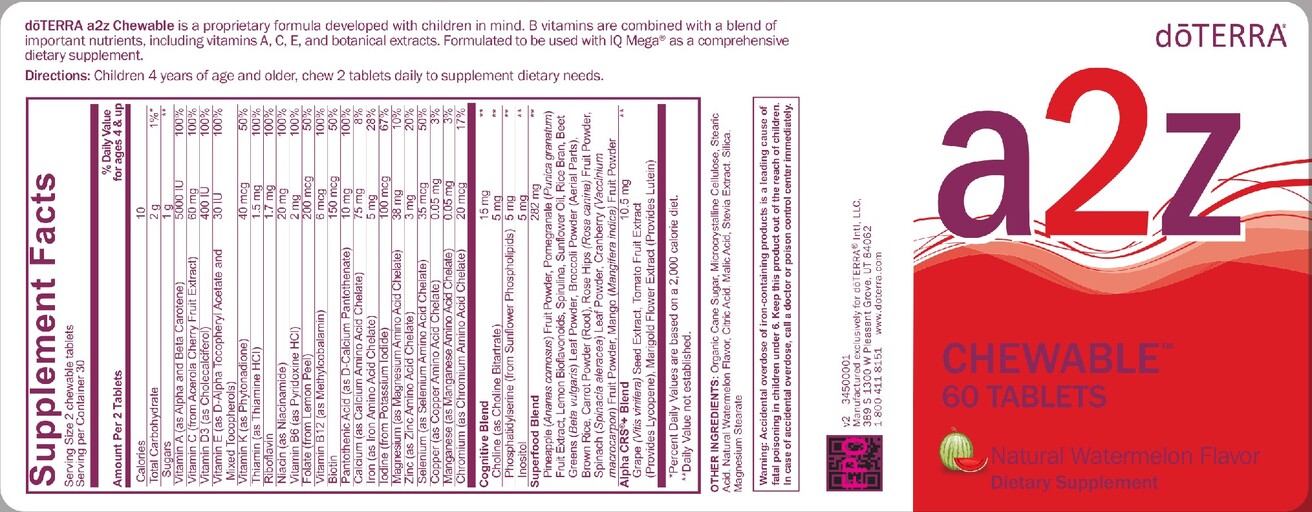 doTERRA - a2z Chewable Natural Watermelon Flavor - SuppCo