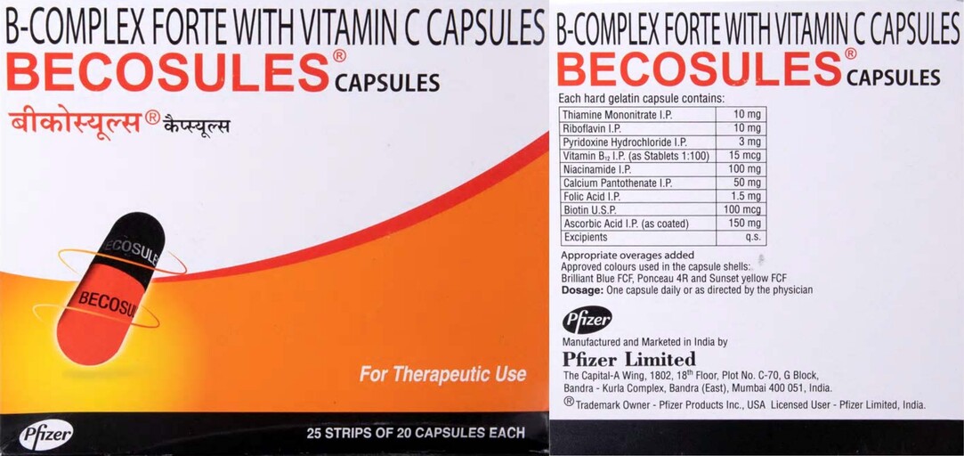 Pfizer - Becosules Capsules - SuppCo