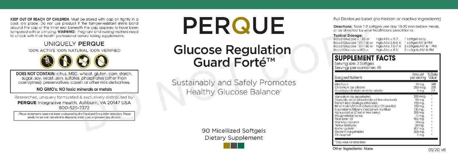 Perque - Glucose Regulation Guard Forte - SuppCo