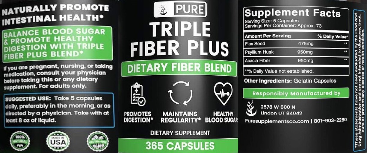 Pure - Triple Fiber Plus - SuppCo