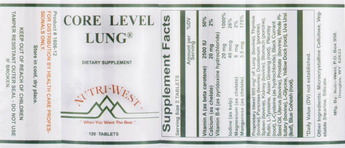 Nutri-West Core Level Lung | SuppCo