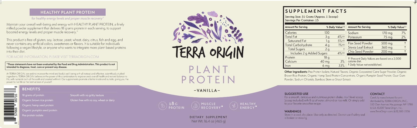 Terra Origin - Plant Protein Vanilla - SuppCo
