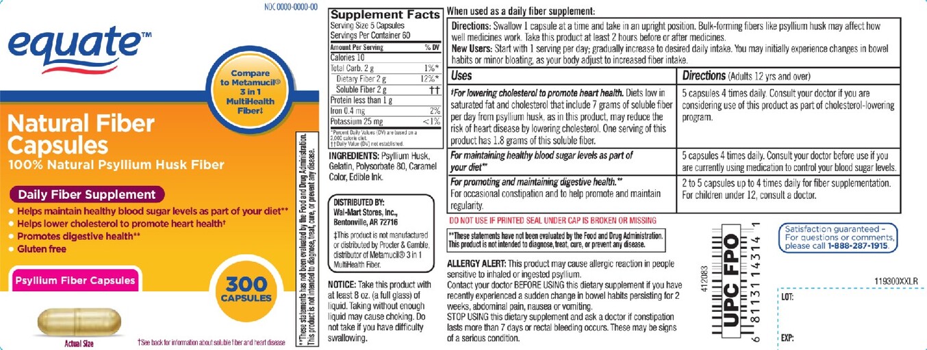 Equate - Natural Fiber Capsules - SuppCo