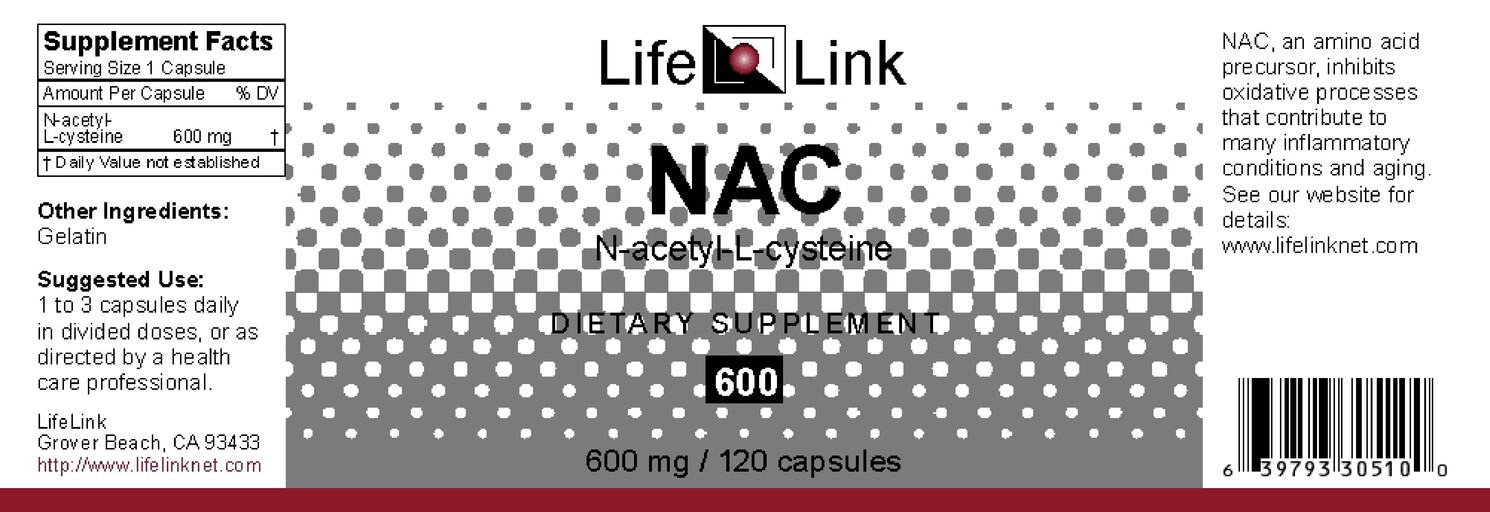 LifeLink - NAC N-Acetyl-L-Cysteine 600 - SuppCo