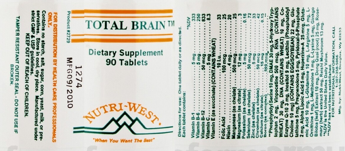 Nutri-West - Total Brain - SuppCo