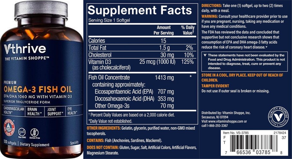 The Vitamin Shoppe Thrive - Premium Omega-3 Fish Oil - SuppCo