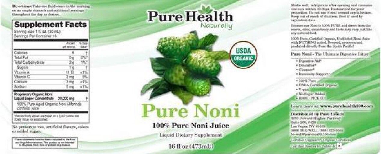 Pure Health Naturally Pure Noni | SuppCo