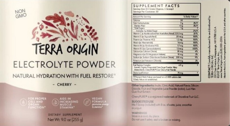 Terra Origin - Electrolyte Powder Cherry - SuppCo