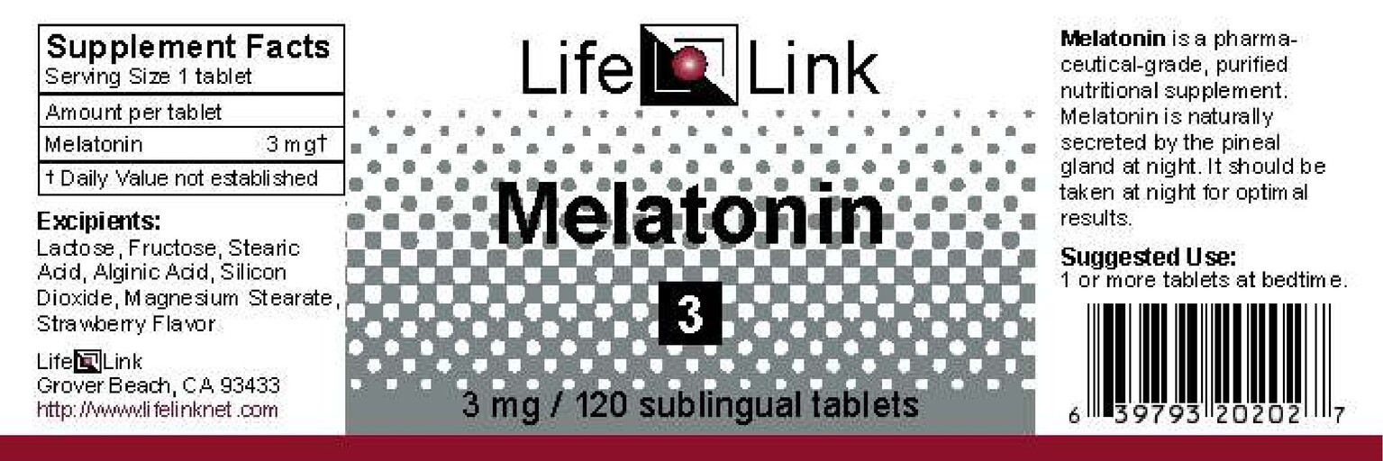 LifeLink - Melatonin 3 - SuppCo